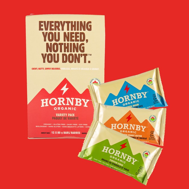 Variety Pack - Organic Energy Bars Made in Canada – Hornby Organic